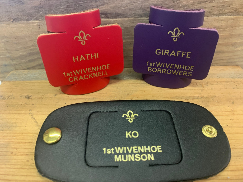 Custom Made Scout Woggle| Personalise Your Own Leather Scout Woggle ...