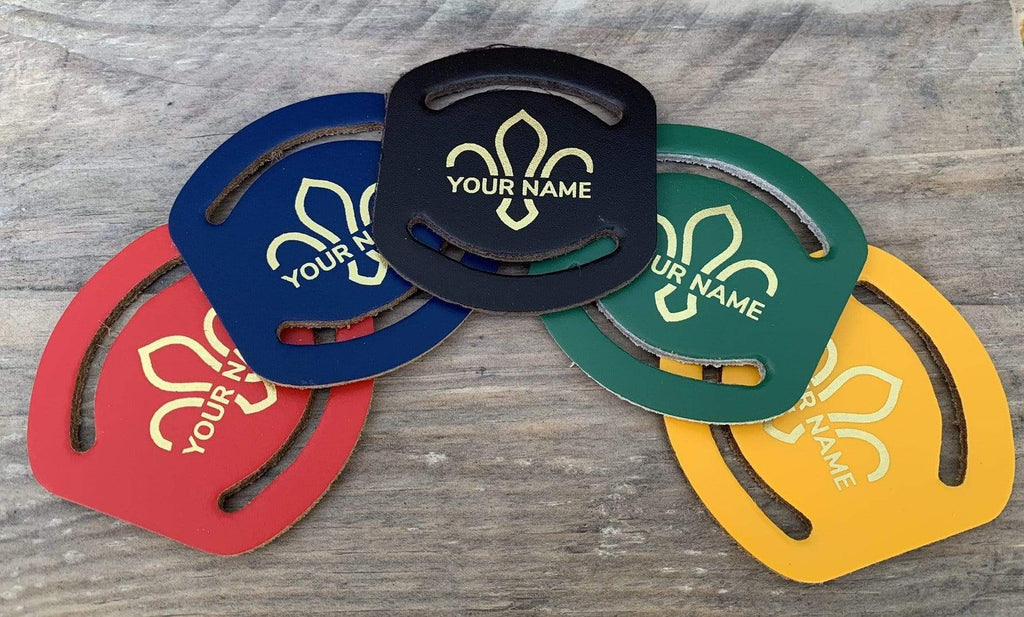 Personalised Scout Woggle | Made to Order Scout Name Slider | Free UK ...