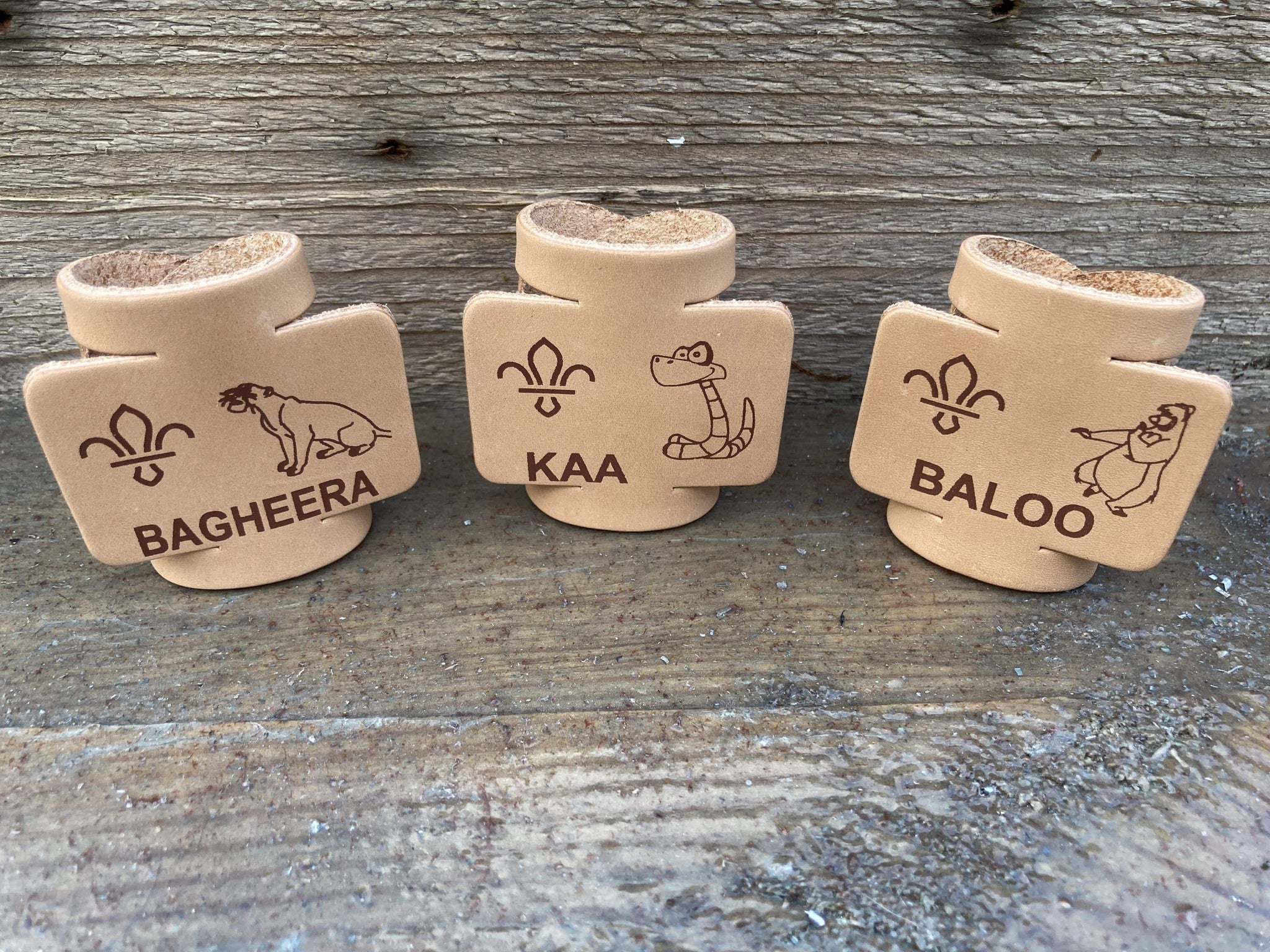 Handmade Jungle Name Scout Woggle | Cub Scout Leader Name Woggle | £5 ...
