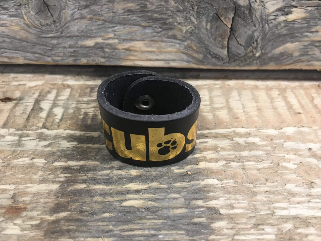 Leather CUB SCOUT woggle with Gold print| Handmade Cub Scout Woggle UK ...