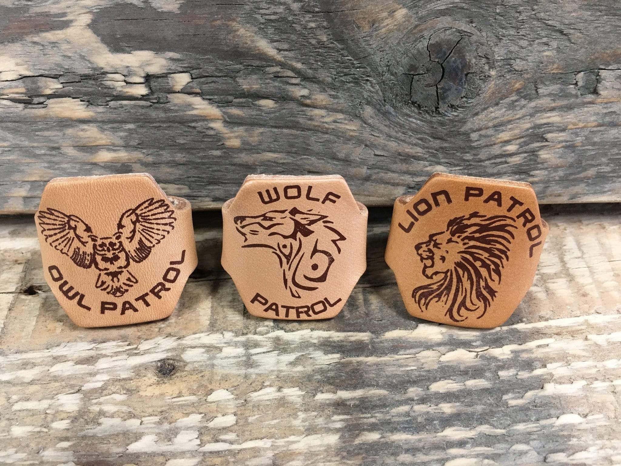 Leather Scout Woggle| Scout Character Patrol Woggles| £2.50 FREE P&P – The WoggleMakers
